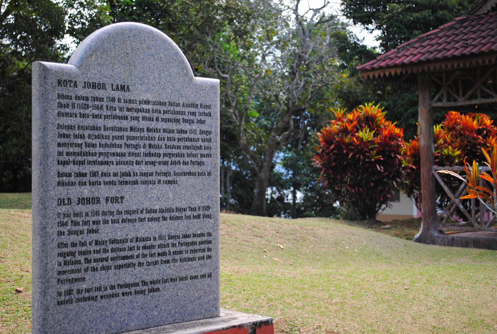 Just observations...: The seat of the first Johor Sultanate