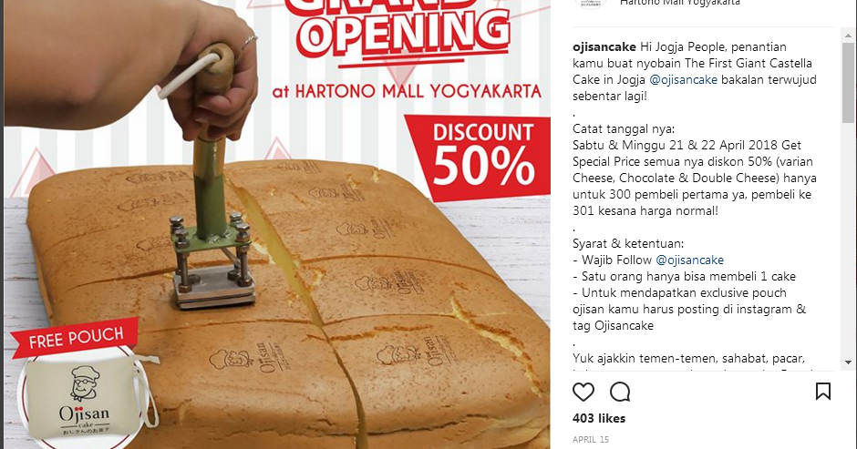 Jogja Traveling : Ojisan Cake Jogja