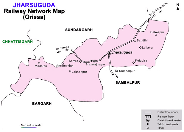 Rail-Map-india: Jharsuguda_railway_map