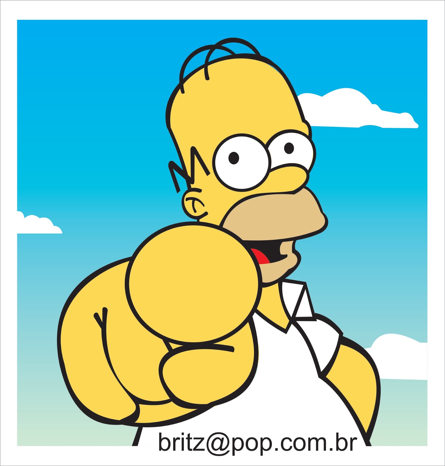 Vetor CDR Free: Hommer Simpsons