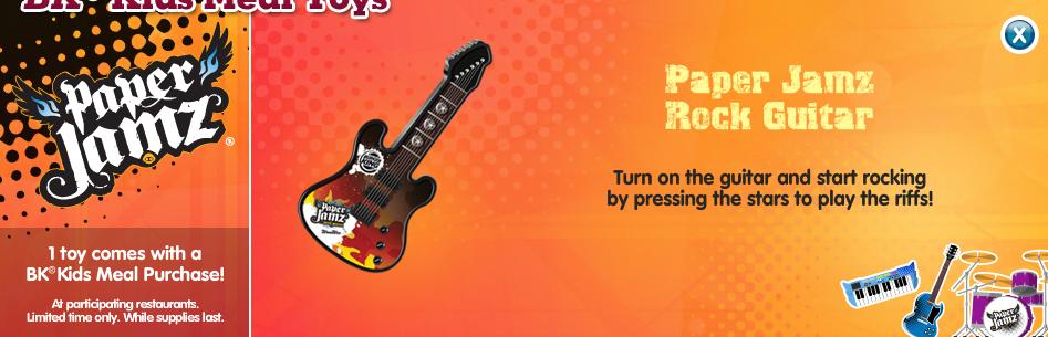 a day in a zoider's world: burger king us - paper jamz