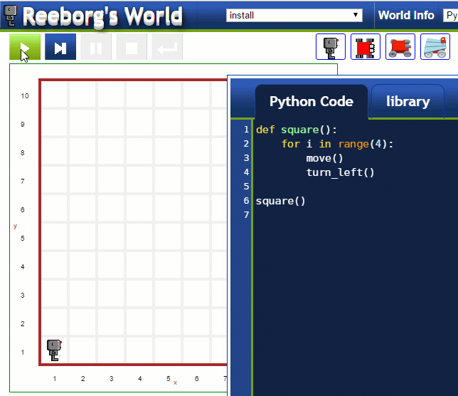 Only Python: Reeborg's answer to pip