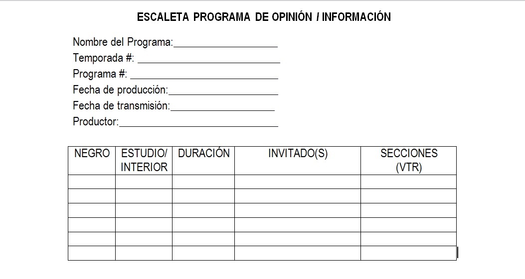Recopilación de material para la producción...MultiMedios: Formatos ...