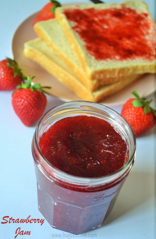 Strawberry Jam Recipe | Homemade Strawberry Jam | How to make fresh ...
