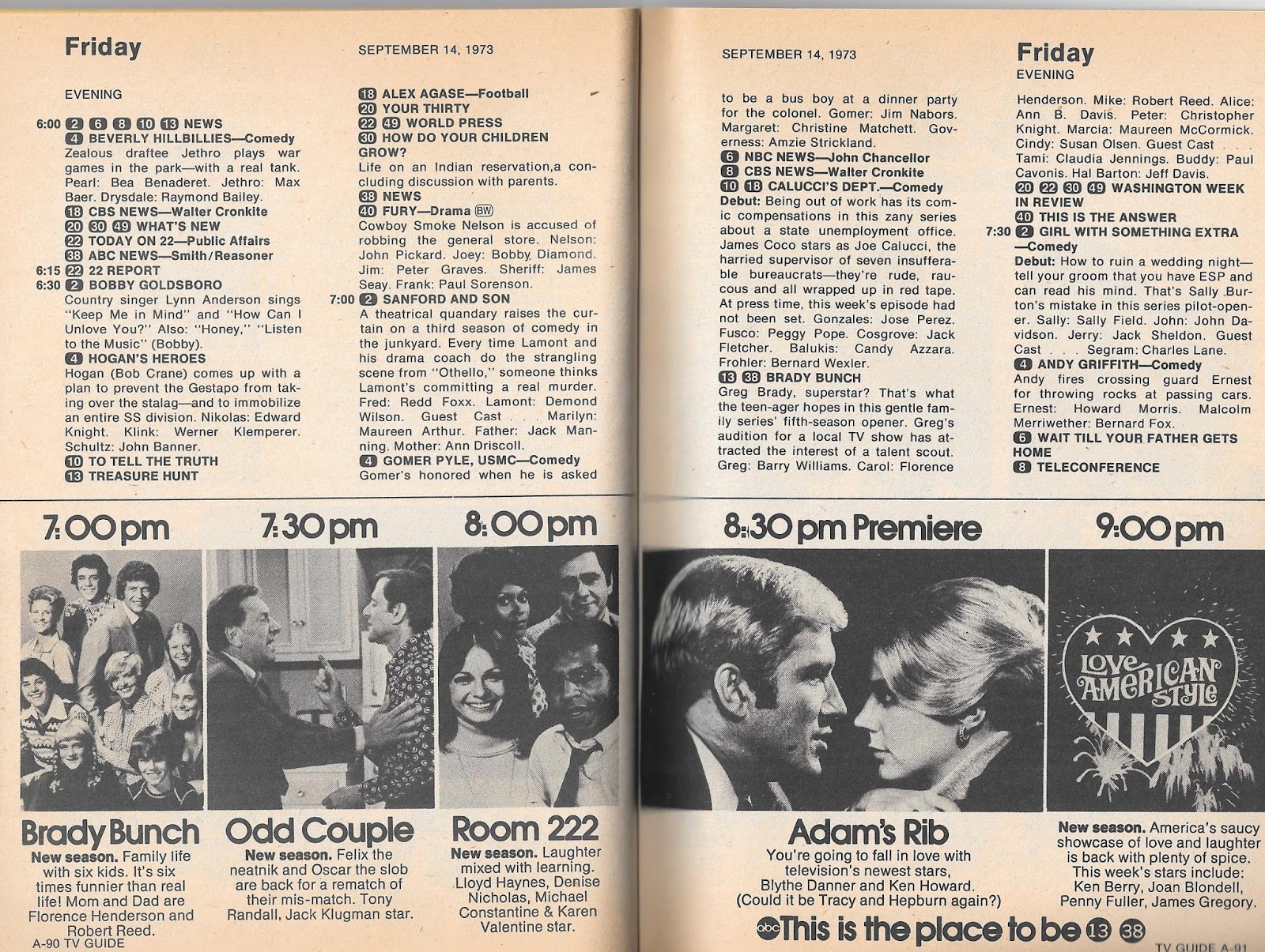 Bronze Age Babies: The Fall Preview TV Guide!