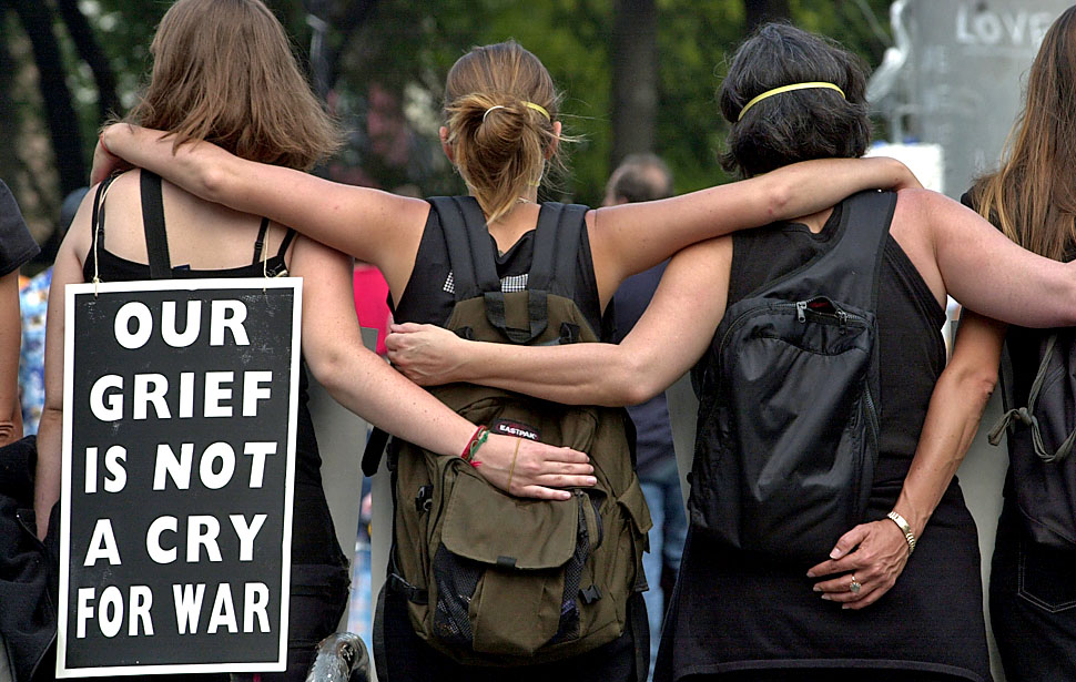 Can it happen here?: Once again: our grief is not a cry for war