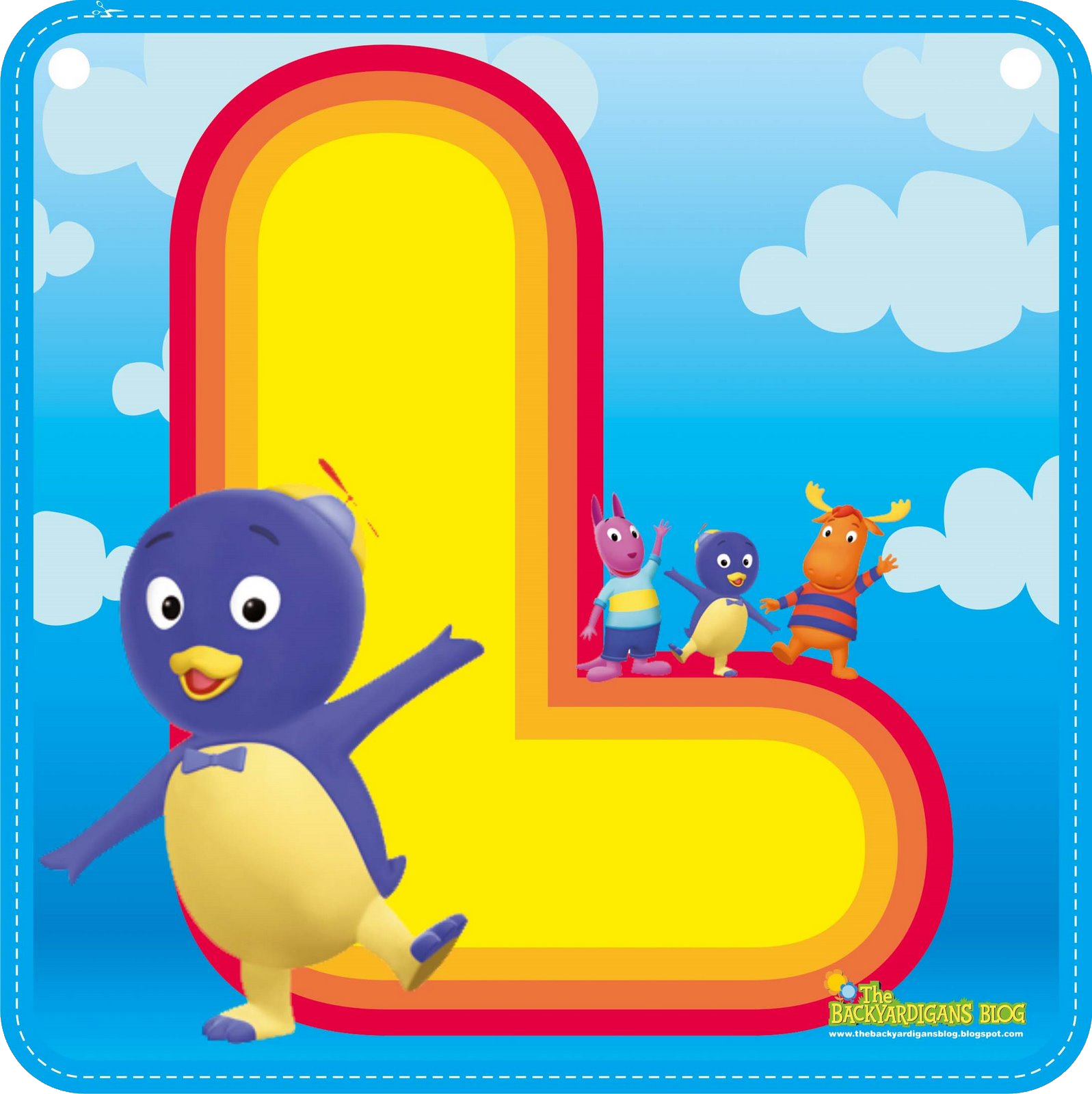 ALFABETIZAÇÃO CEFAPRO - PONTES E LACERDA/MT : Alfabeto dos Backyardigans