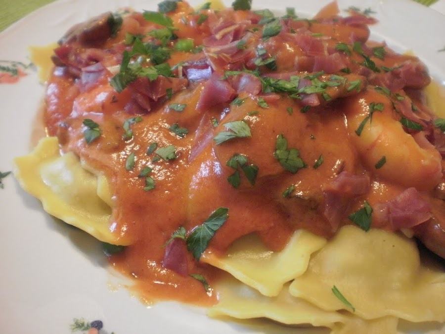 Raviolis con salsa Caruso | Cocina