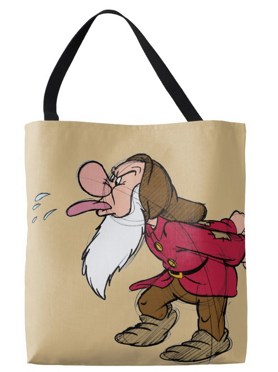 Filmic Light - Snow White Archive: 2017 Grumpy "Sketch" Tote Bag