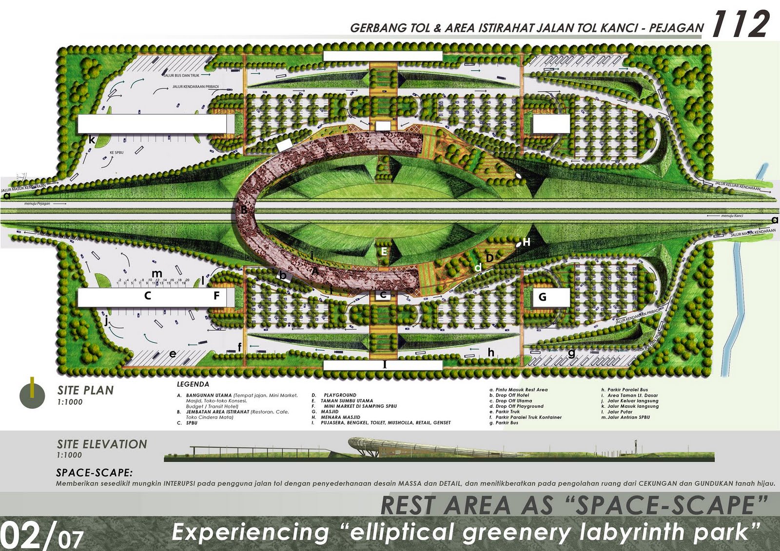 Art . SketsA Desi9n: REST AREA