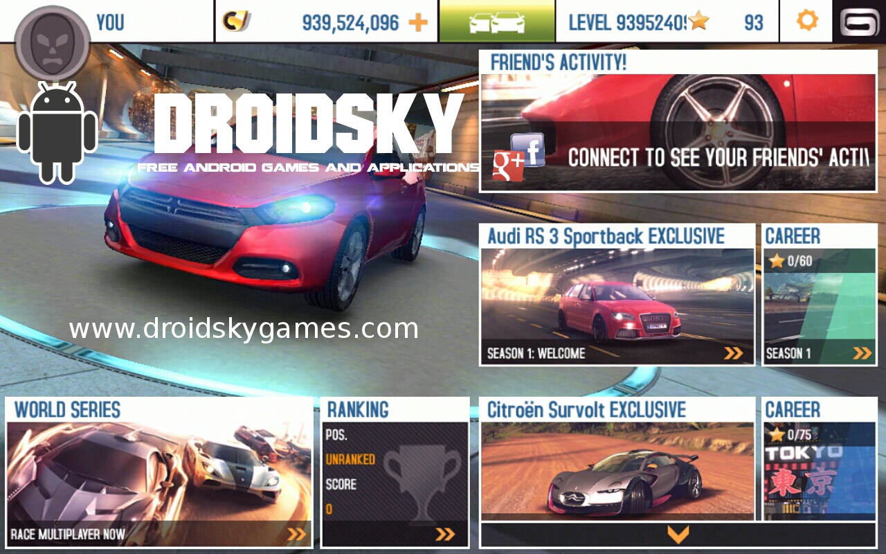 Asphalt 8 Hack Full Tiền Android [ Rooted /No Root ] Miễn Phí