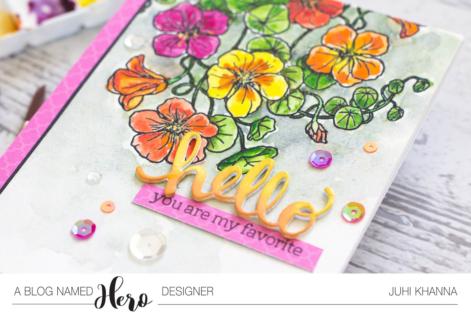 Juhi's Handmade Cards: HERO ARTS 2018 SUMMER CATALOG BLOG HOP + Giveaway
