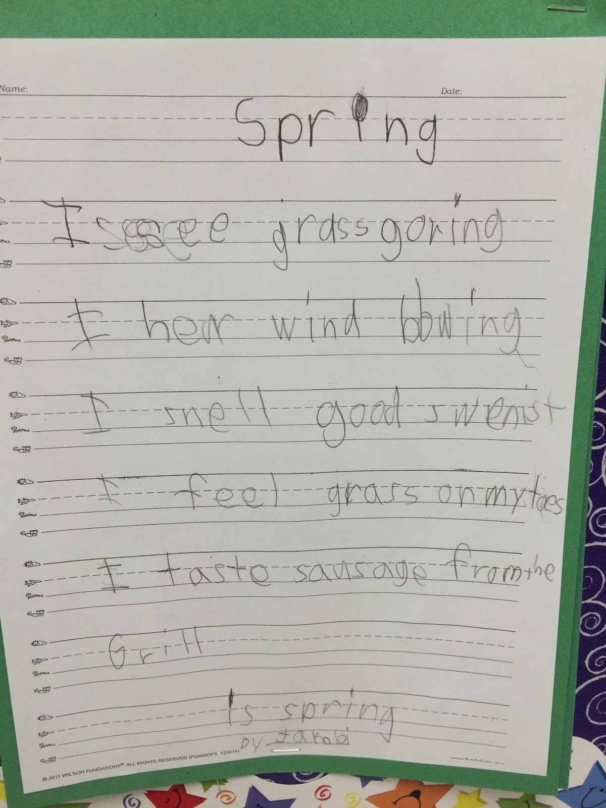 Raney's Rock Stars: Spring Acrostic Poems