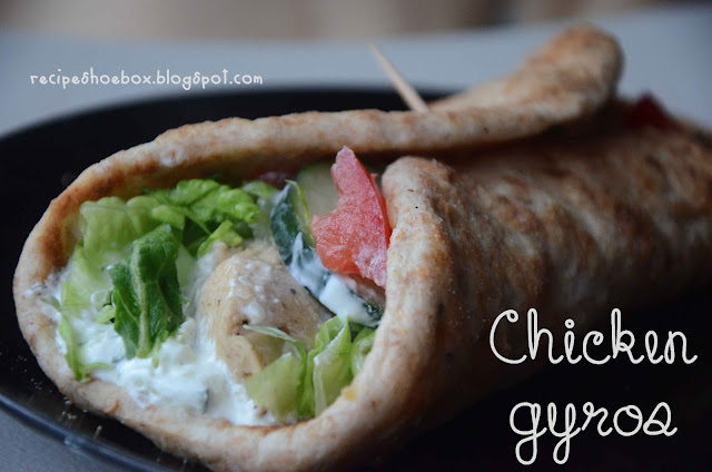 Recipe Shoebox: Chicken Gyros