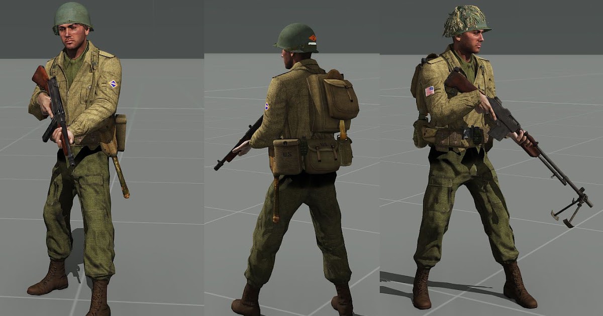 基本的な歩兵装備がある Arma 3 用 World War II Units アドオン | 弱者の日記^^ - Arma 3 MODとアドオン紹介