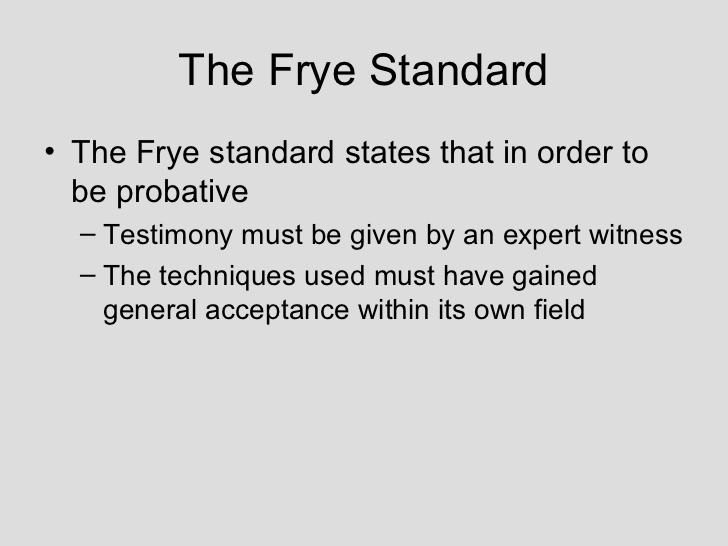 Mengenal Frye Standarad dan Daubert Standard sebagai Investigator dan ...