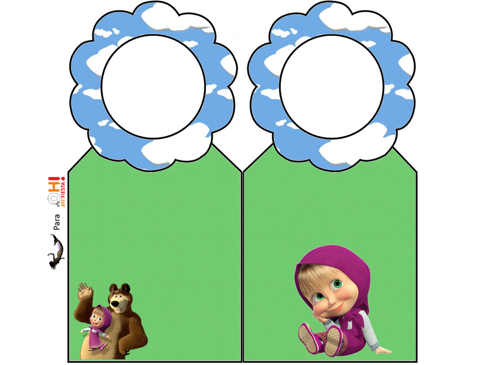 Masha and the Bear: Free Party Printables. - Oh My Fiesta! in english