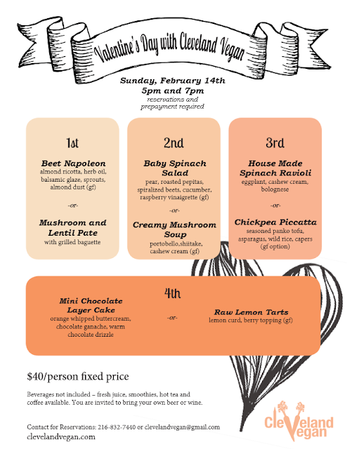 The Healthy Hoff: Event: Valentine's Dinner at Cleveland Vegan