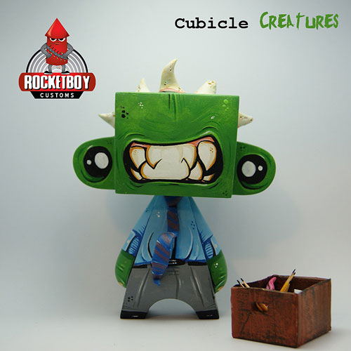 Custom-Feature: Cubicle Creatures by Rocketboy - Toy Tokyo booth
