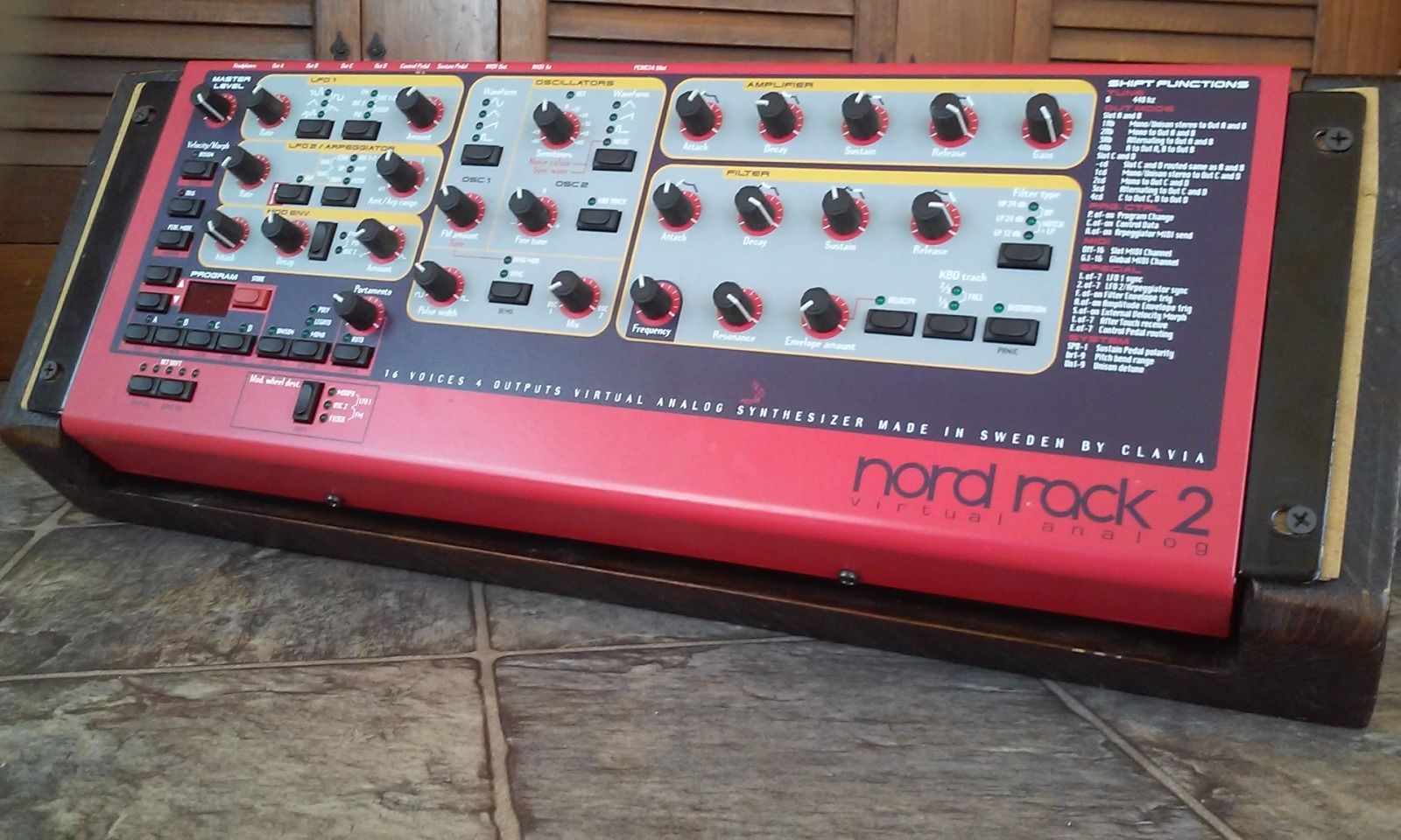 MATRIXSYNTH: Clavia Nord Rack 2 with Custom Wood Enclosure Stand