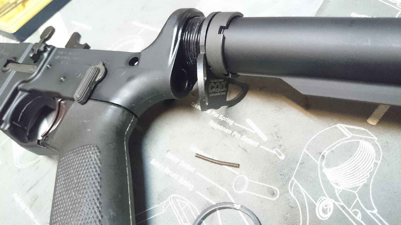 Mister Donut's Firearms Blog: CQD (clone) rear sling mount for my Mk18 ...