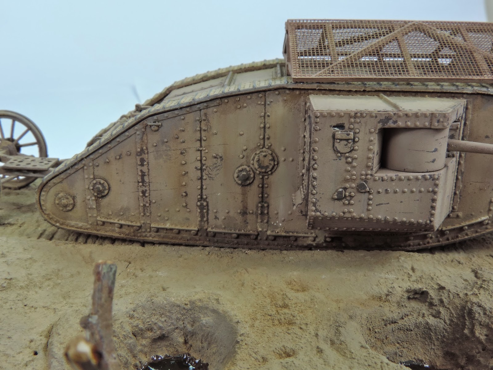 Pete's Model World : Masterbox 1/72nd Mk 1 Male Tank Completed