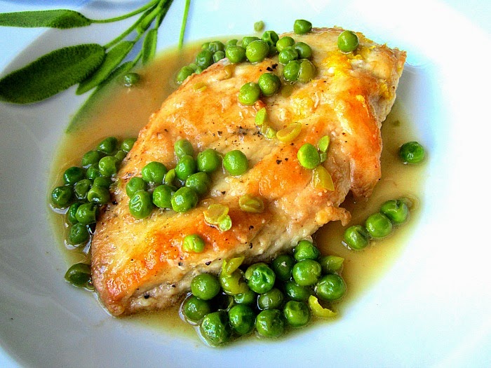 Easy Peasy: Chicken & Peas w/ Lemon Buttter Sauce