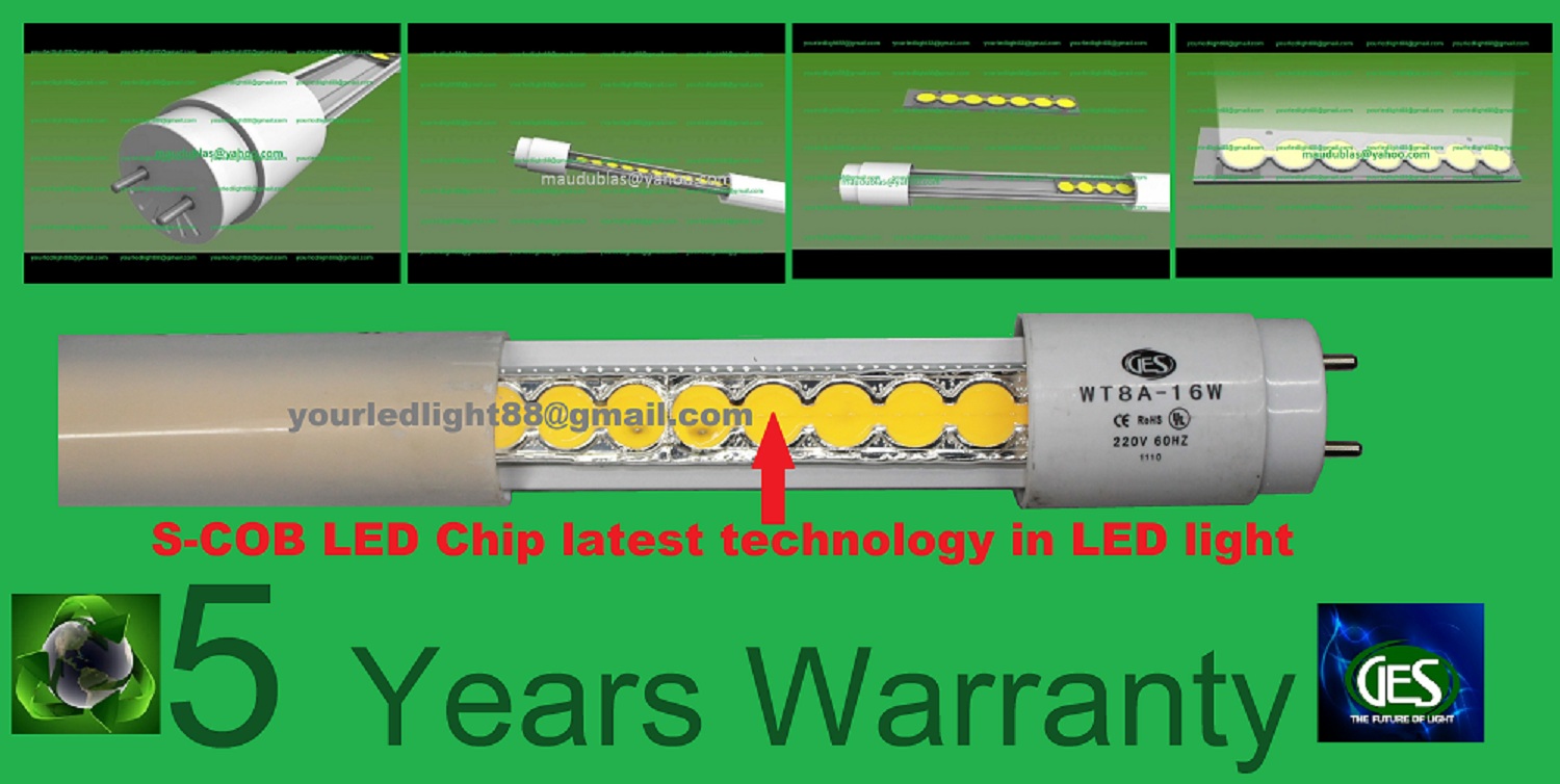 GES 4th Generation S-COB LED Light Products and Information: GES T8 LED ...