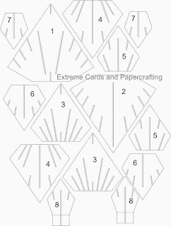 Sliceform Christmas Tree with Angled Slices