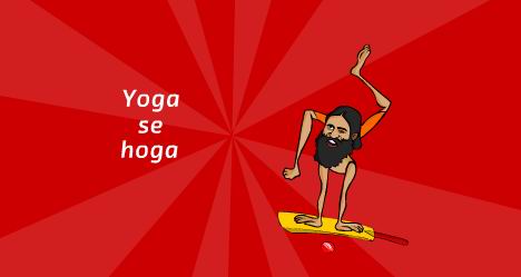 Desktop Wallpaper: Baba Ramdev Funny Cartoon