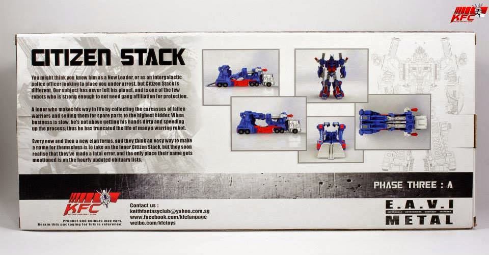 BlogTrooper Transformers en español: Galería de fotos KFC Eavi Metal Citizen Stack