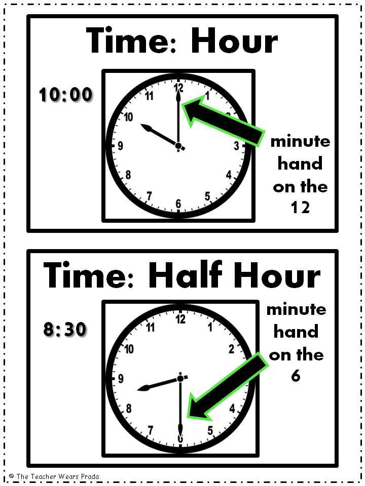 1st Wedding Venue Hunt and Time Word Wall Cards FREEBIE - Teaching with ...