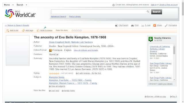 Genea-Musings: Tuesday's Tip - Use WorldCat.org to Find the Nearest ...