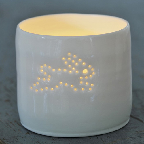 My Owl Barn: Luna Light: Ceramic Tea Light Holders