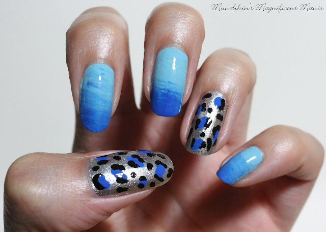 Munchkin’s Magnificent Manis: Roar- Leopard Print and Gradient Design