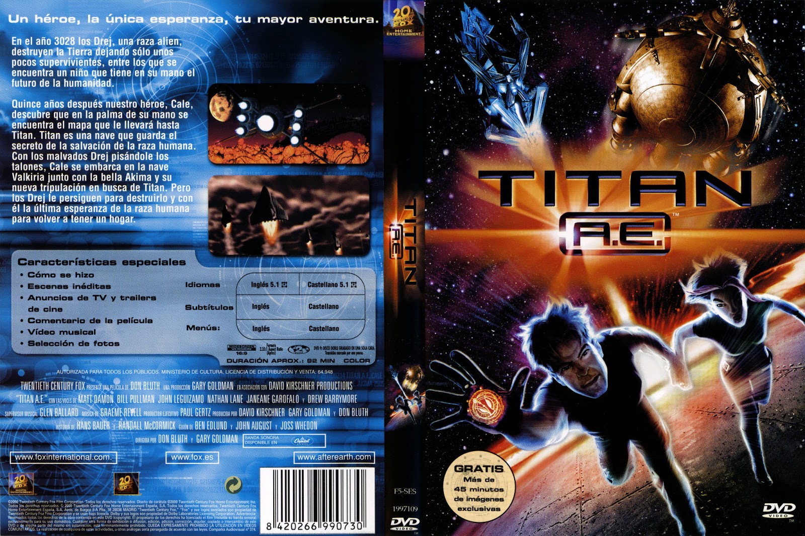 EL DESCUBRIMIENTO DE LAS PELICULAS AJENAS A DISNEY: Titan A.E.