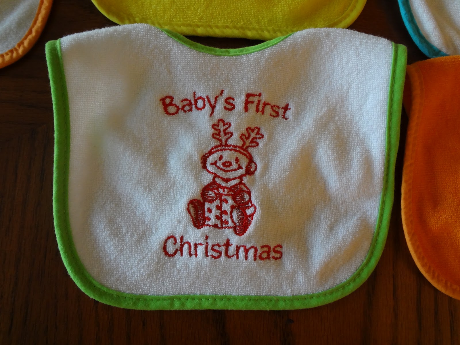 Crafting With Nana: Baby's First Embroidered Bibs