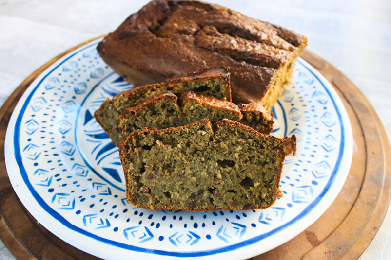 Gluten Free Matcha Green Tea Banana Bread Recipe | SUNNYDEI