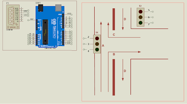 Arduino 2 Way Traffic Light