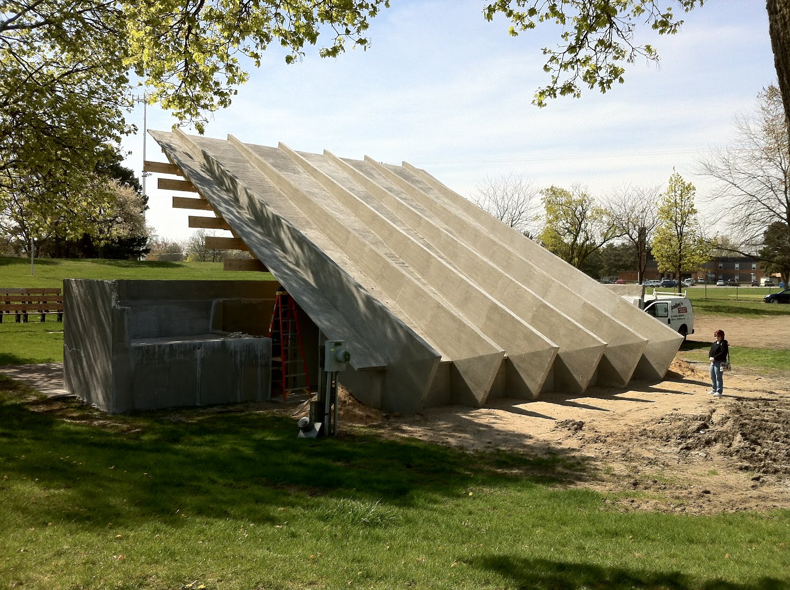 Chemical City Band: Band shell nears completion!