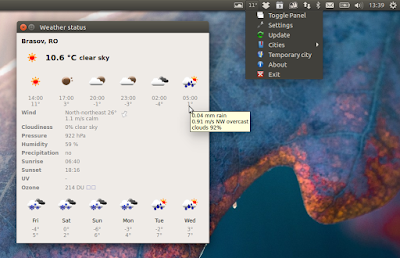 Meteo Qt Is A Nice Qt5 Weather Tray Application ~ Web Upd8: Ubuntu ...