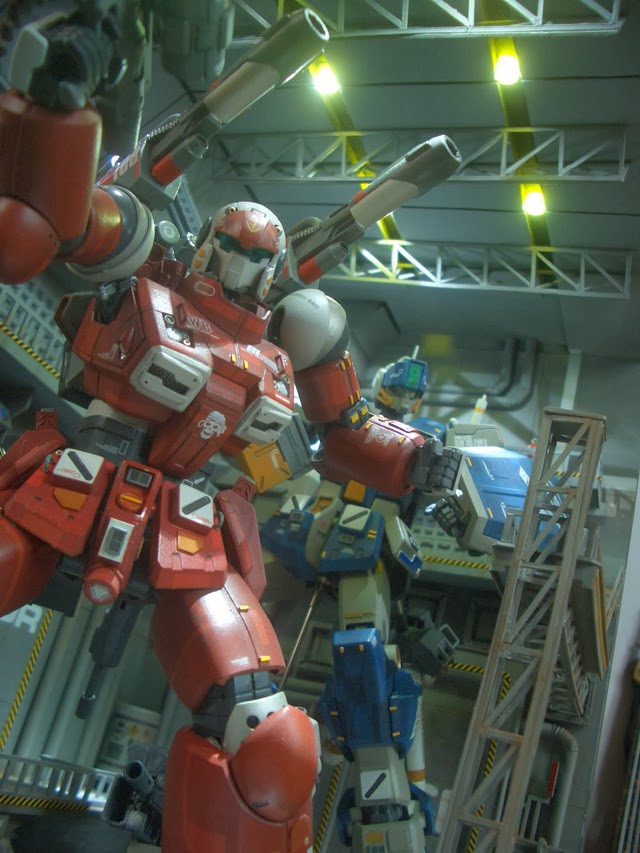 GUNDAM GUY: MG 1/100 Guncannon and Powered GM: Core Defenders - Diorama ...