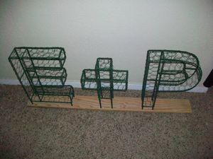 Topiary Wire Letters : Wire wall letters
