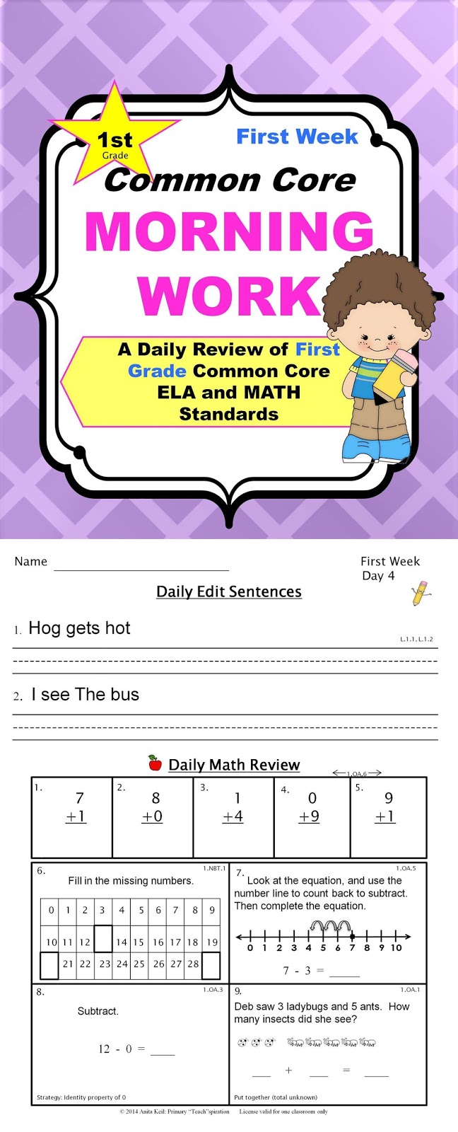 Classroom Freebies Too: Morning Routine