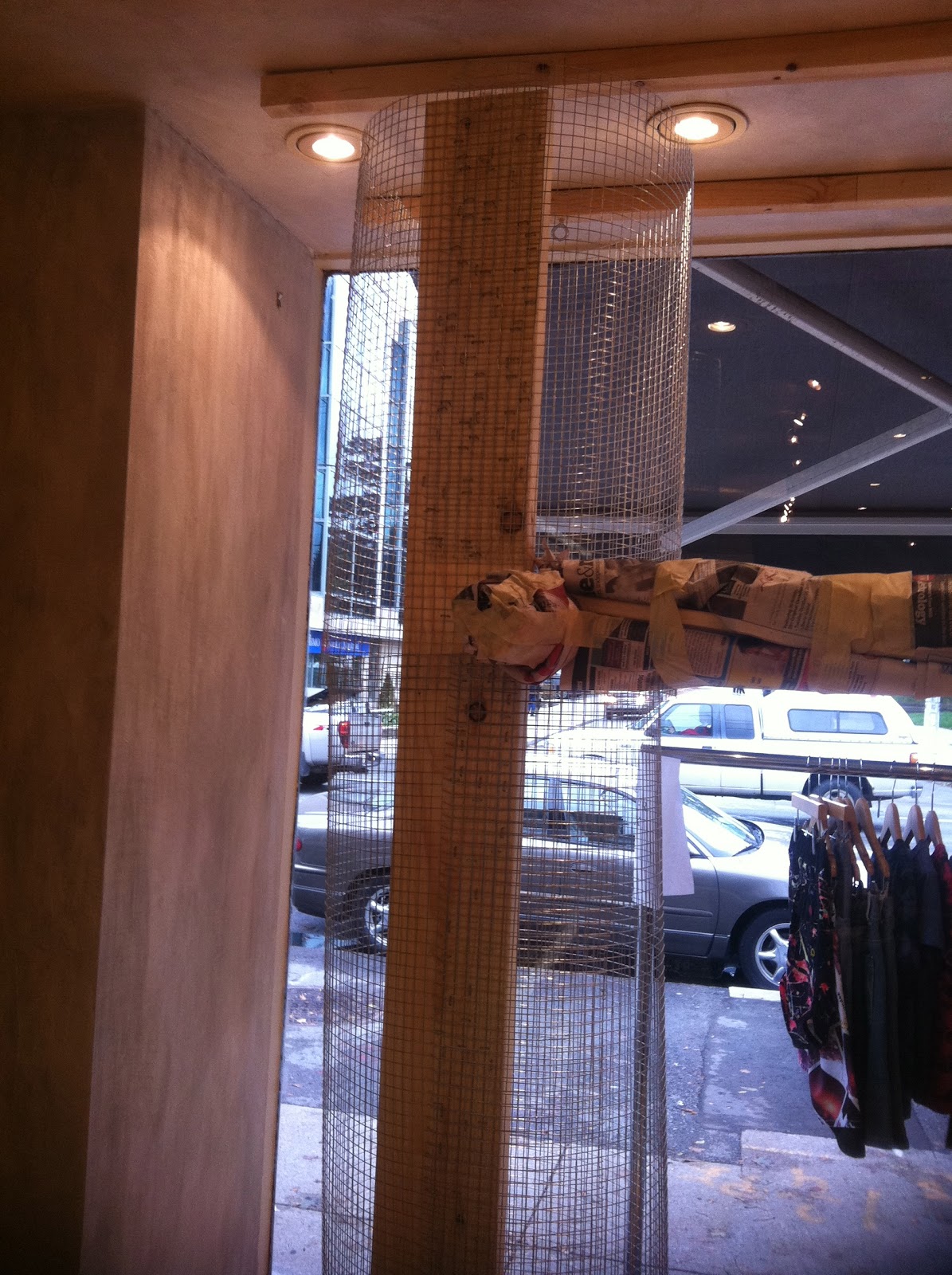 Marmalade Skies: Paper Mache Tree Window Display