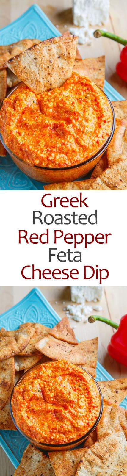 Htipiti Recipe (Greek Roasted Red Pepper and Feta Cheese Dip) - Girls ...