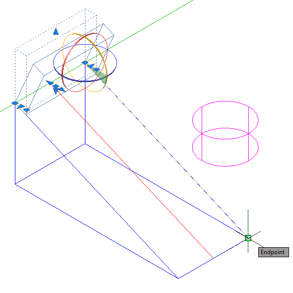 AutoCAD 2014 3D Modeling: Ex: Manipulating by 3D Gizmo