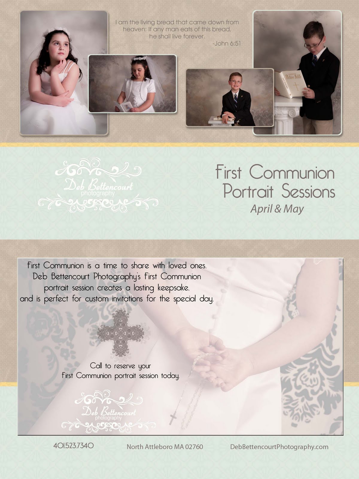 Deb Bettencourt Photography: First Communion Portraits
