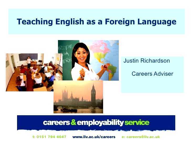 Teaching English as a second or foreign language