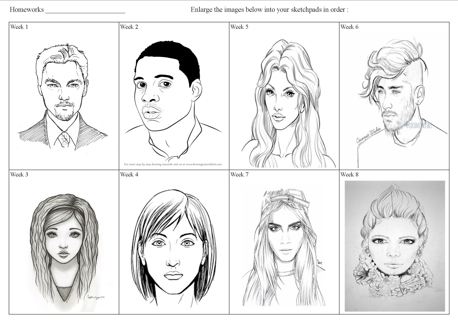 Art & Design: Drawing Steps